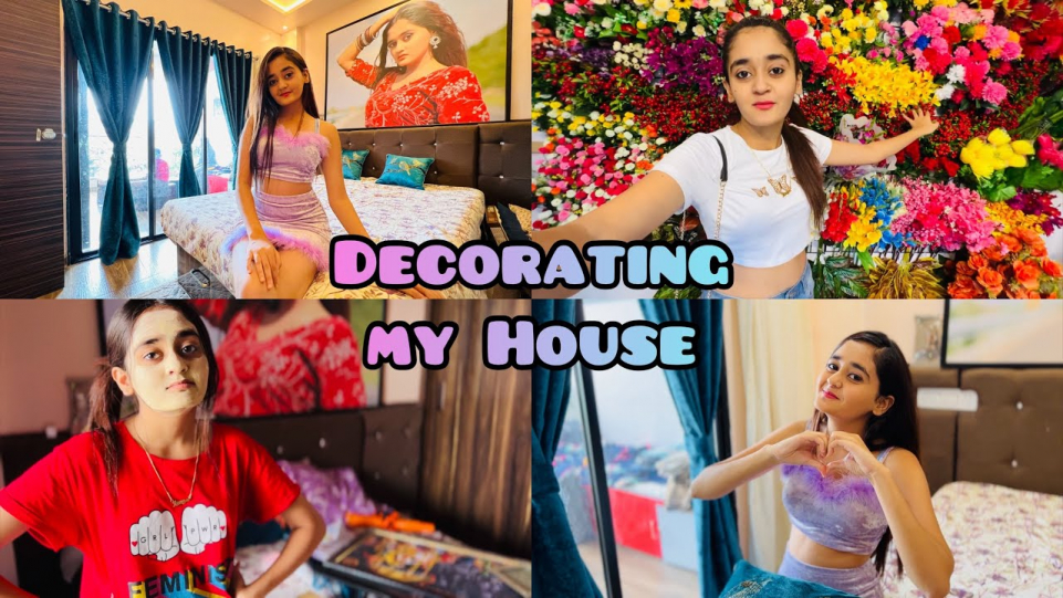 😍 WOW!!! Decorating my New House 🏡 My Dream Bedroom Interior Decoration | Bindass Kavya Vlogs ...