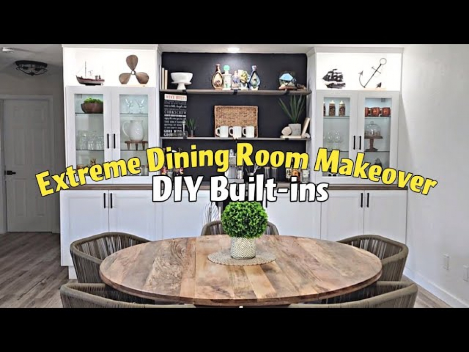 EXTREME DINING ROOM MAKEOVER / DIY BUILT-INS - Cozy Comfy Couch