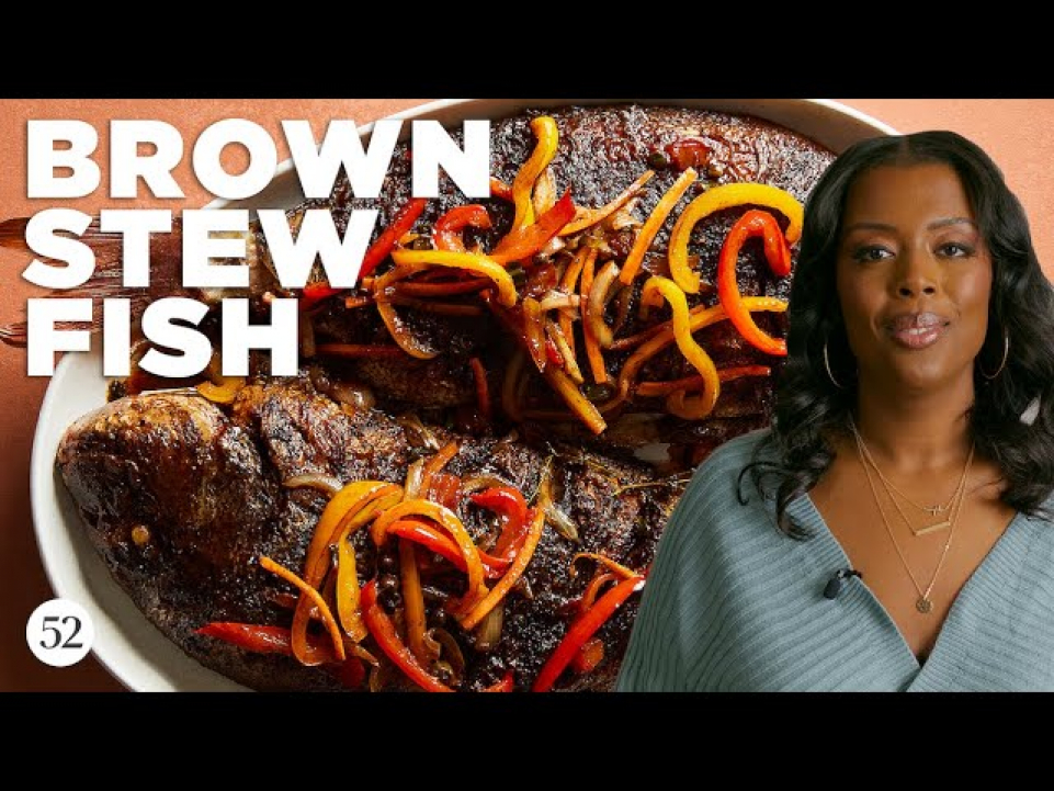 Millie Peartree Makes Jamaican Brown Stew Fish | In The Kitchen With ...